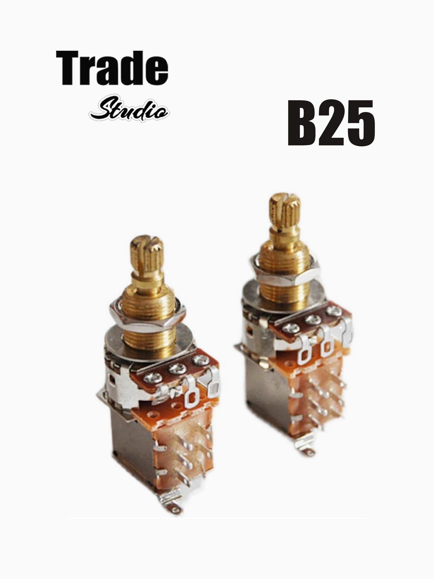 Гитарный переключатель отсечки 9.4 мм, медный вал, USA-стандарт