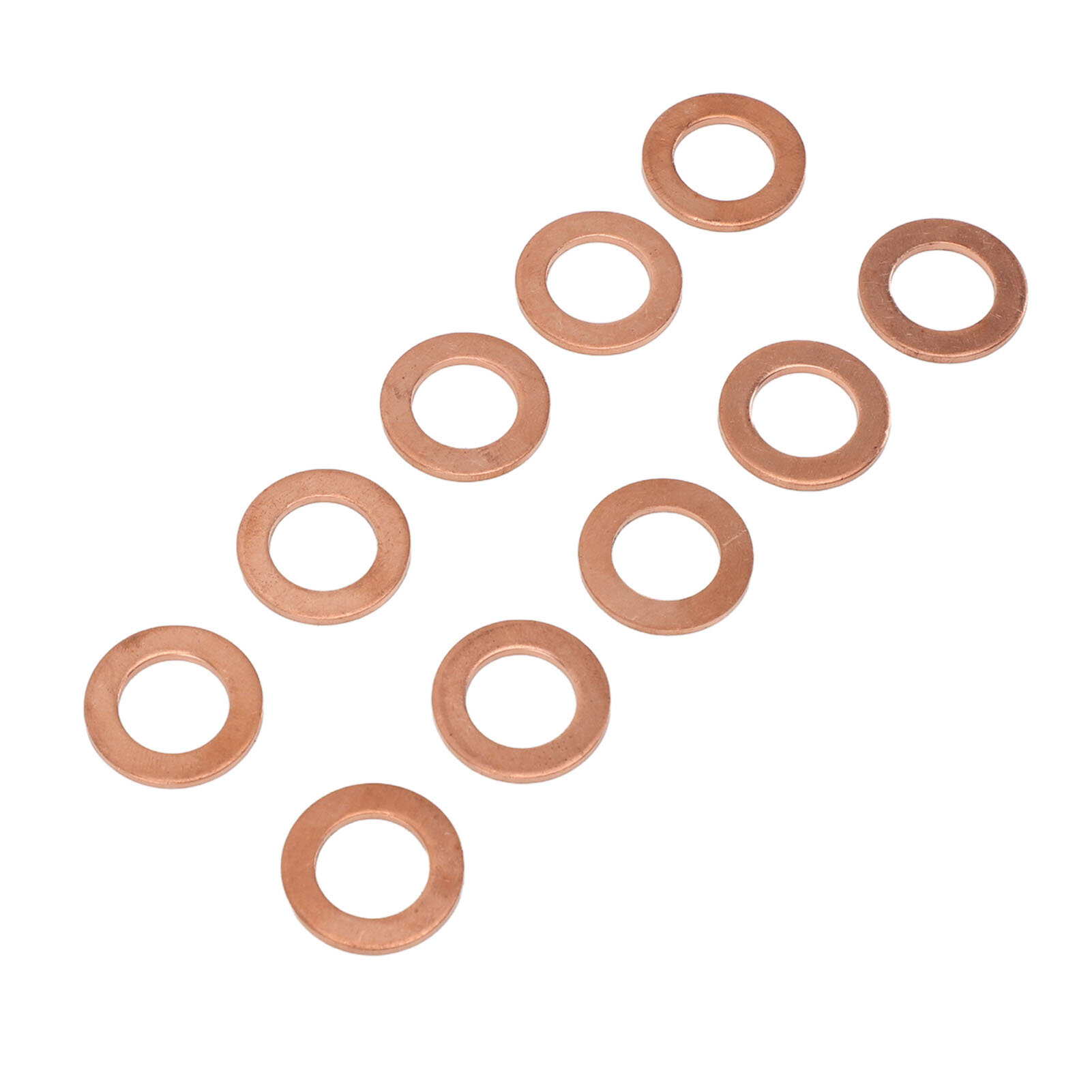 10 шт. M12 медная шайба для сливной пробки масла плоская уплотнительная прокладка кольцо распорка для замены масла