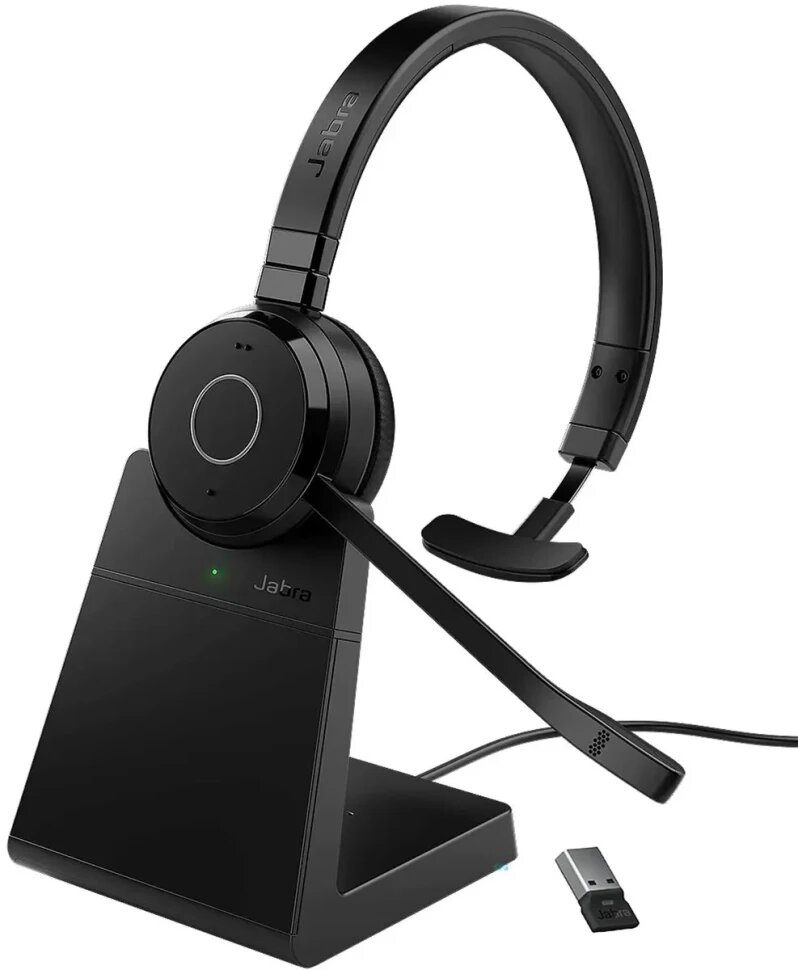 Jabra Evolve 65 TE MS Mono беспроводная гарнитура с док-станцией ( 6693-833-399 )