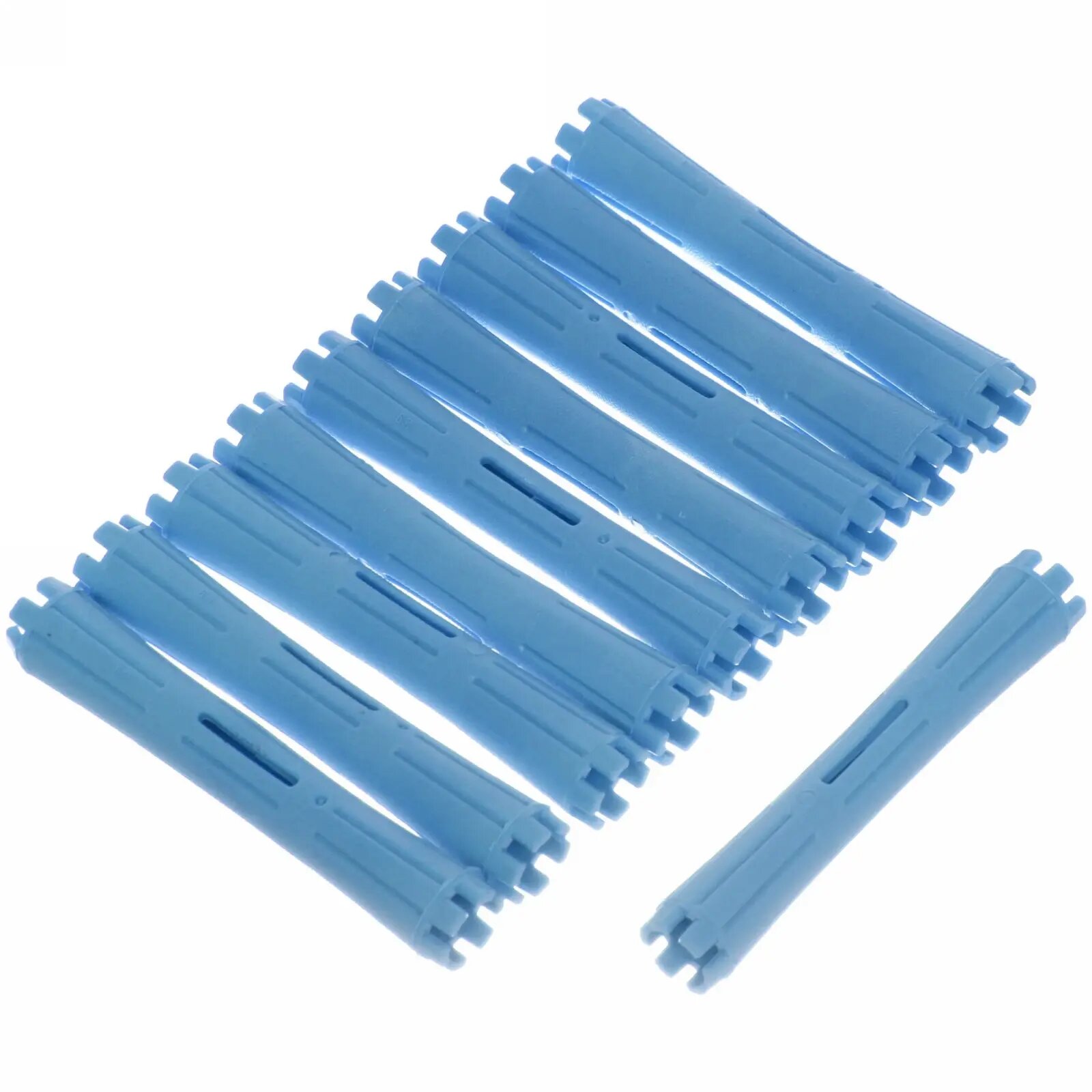 Бигуди пластиковые-коклюшки 10шт «Styling», 1 шт, разноцветн, d=1,4см