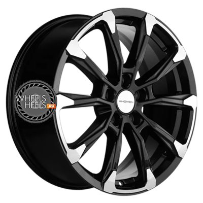 Диск автомобильный литой Khomen Wheels KHW1808 (K5/Santafe) 18x7.5 5x114.3 et50 dia67.1 Black-FP