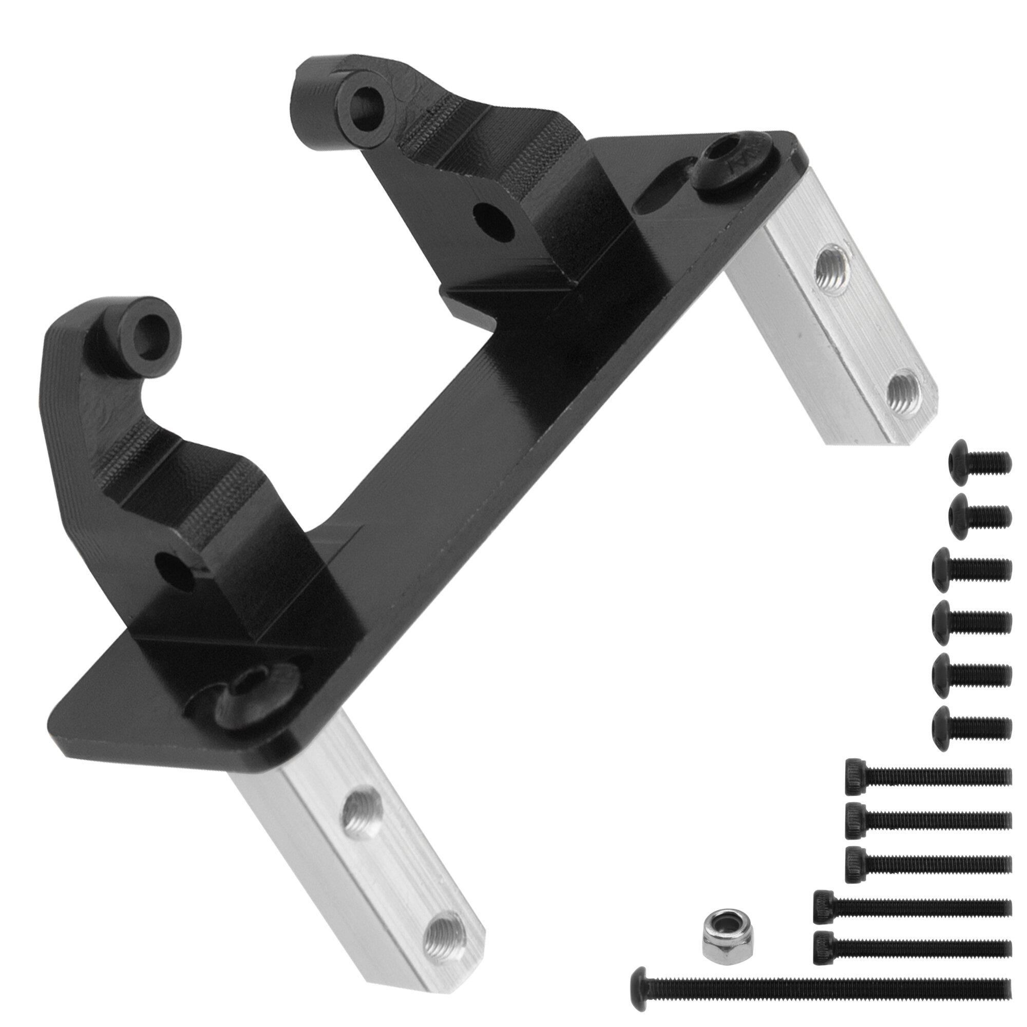 Базовая подставка для крепления сервопривода на металлической оси Совместима с осью Axial SCX10 II 90046 AR44 и осью MN999 1/10 для модернизации радиоуправляемого гусеничного автомобиля