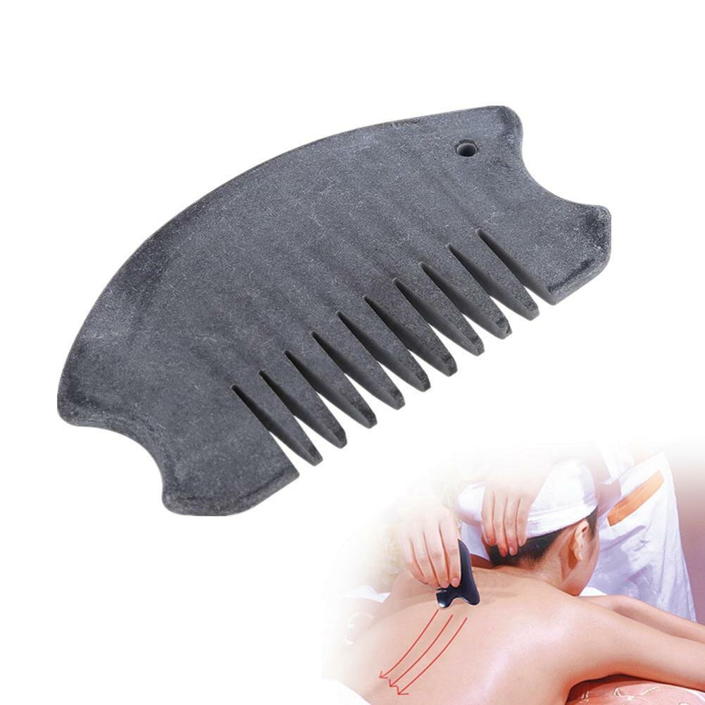 Натуральный камень игла Гуаша головка массажный инструмент для тела скребок расческа массажер