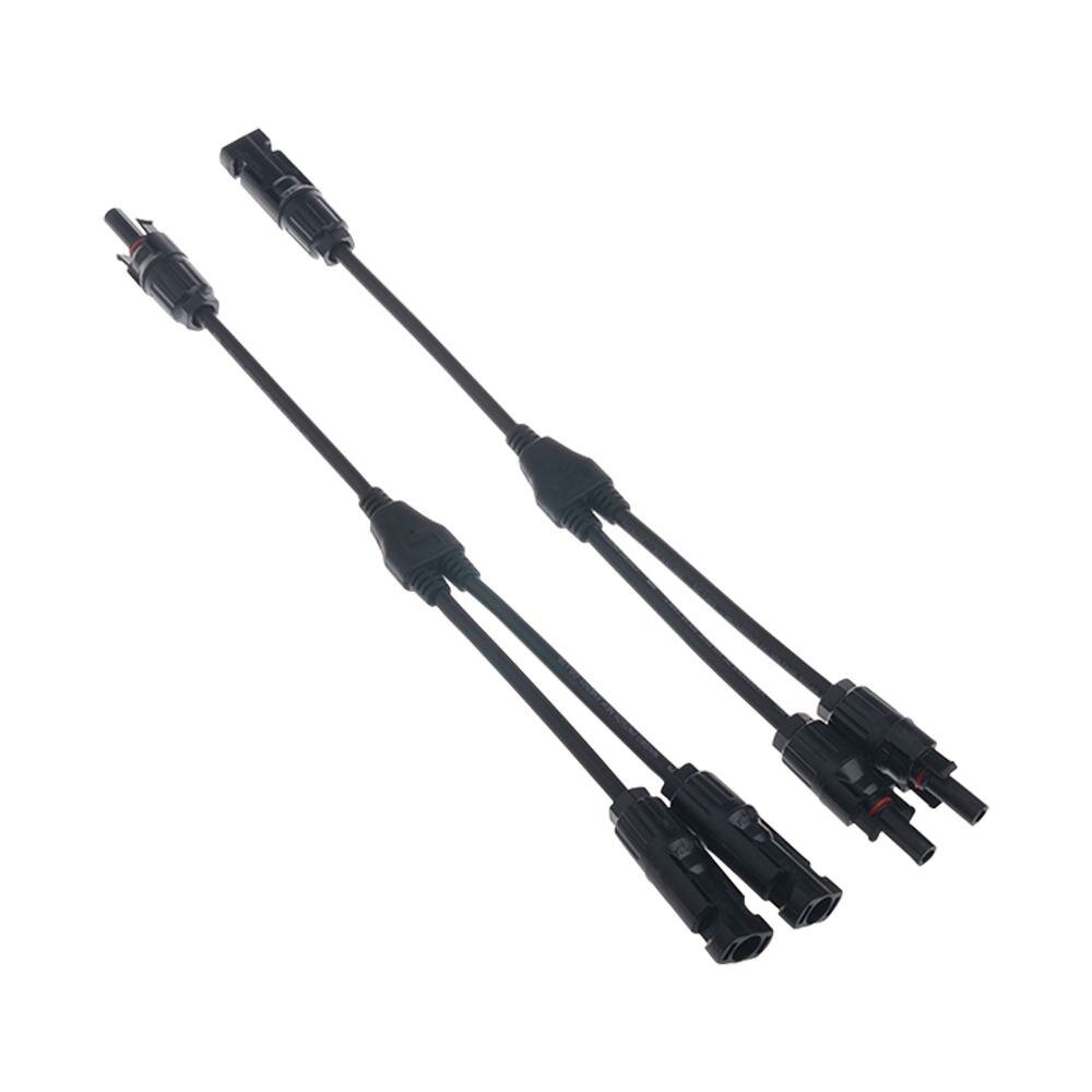 Пара разъемов MC4 Y-образная ветвь 1 на 2 параллельный адаптер кабель провод штекер набор инструментов для солнечной панели