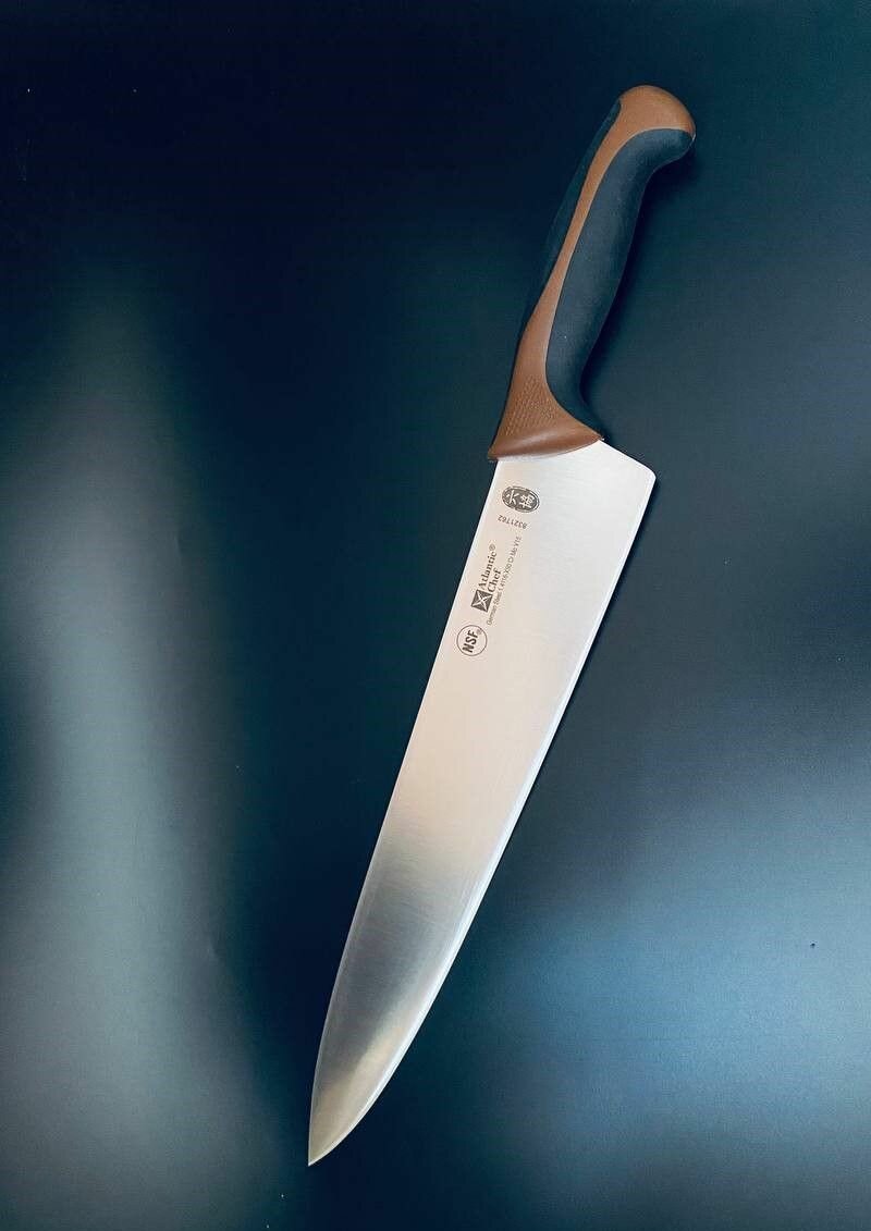 Нож Atlantic Chef Кухонный Поварской, 30 см, черно-коричневый