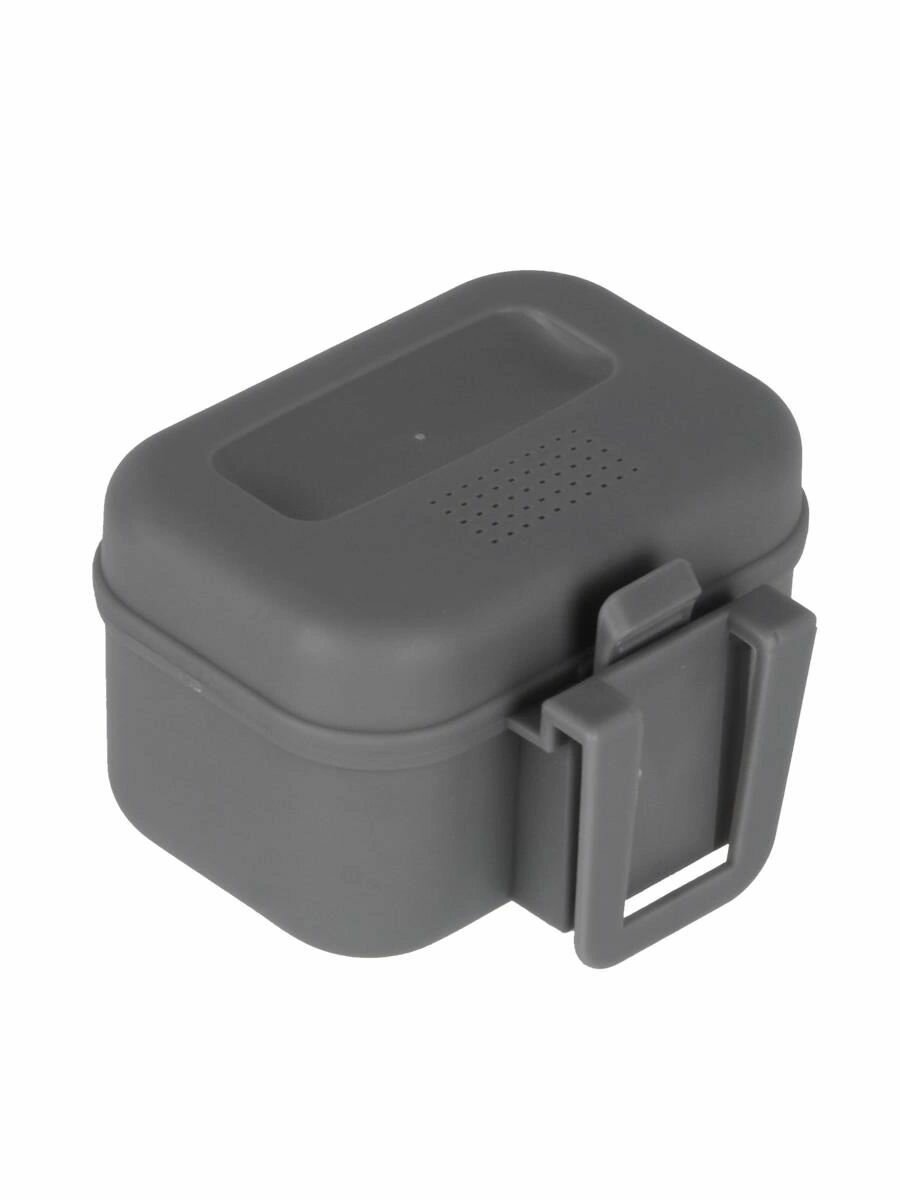 Коробка для наживки Premier поясная 8х8х6 см, серая