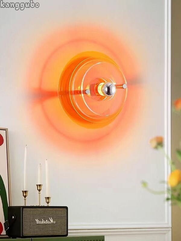 Средневековый ультрасовременный настенный светильник с летающей тарелкой