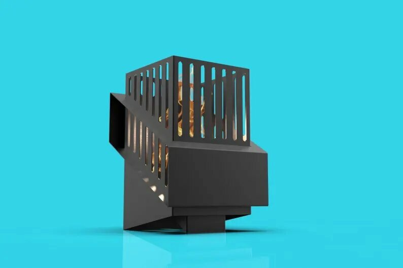 Костровая чаша/ Чаша для костра уличная/Очаг для костра 50х50х70