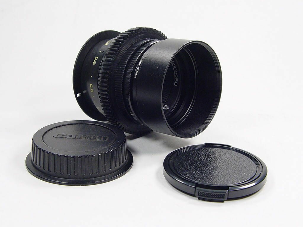 Объектив в киношном исполнении. Макро МС Индустар-61 Л/З f/2.8 50mm М42 и Canon EF EF-S