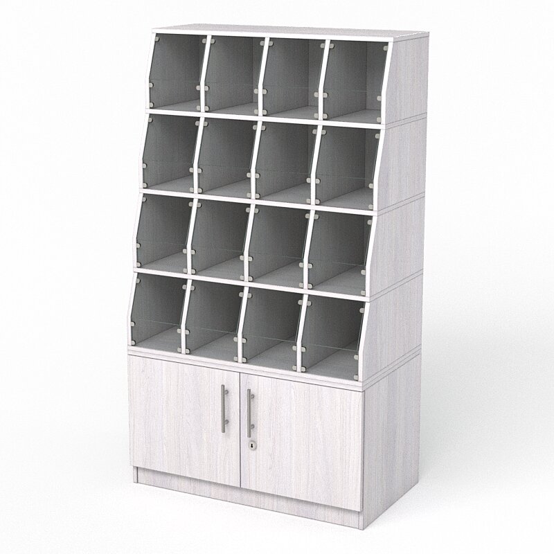 Стеллаж для конфет, орехов, сухофруктов "орешек" №4, Ясень Анкор светлый - U31104