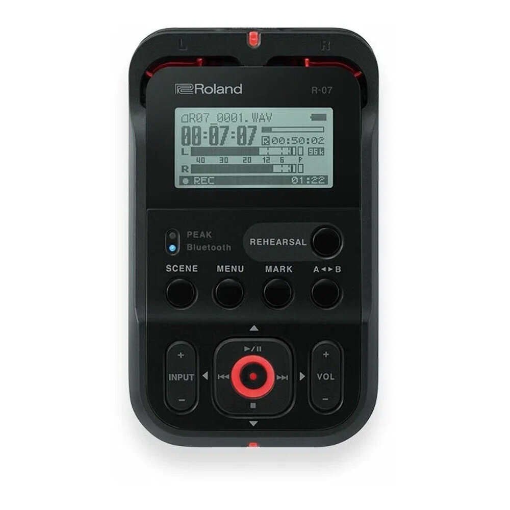 Roland r-07 (Чёрный)Портативный регистратор, bluetooth