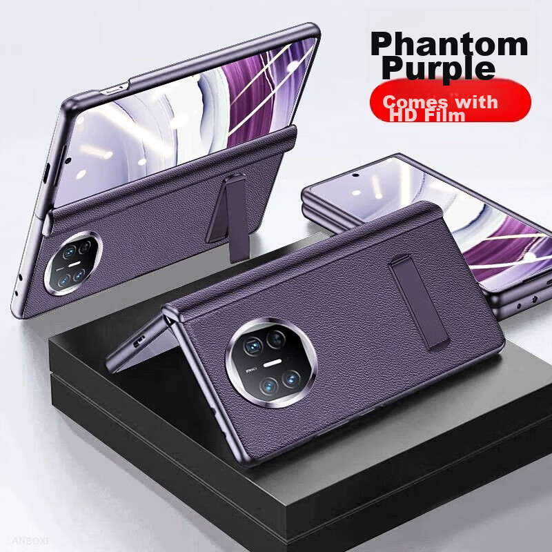 Mofi [Integrated Case And Screen Protector | Full Hinge Coverage] Suitable for Huawei Mate X5 Phone Case, X5 Collector's Edition, Ultra-Thin Genuine Leather with Stand, Shockproof, Foldable Screen, for Women And Men