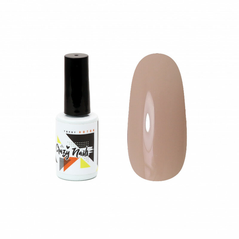 Гель-лак Crazy Nails, Коллекция "Фриссон", цвет "Топот котов", 10мл.