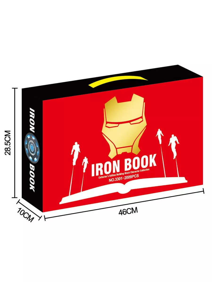 Конструктор Super Heroes Iron Man "Книга Железного Человека", 55 деталей, пластик, от 6 лет