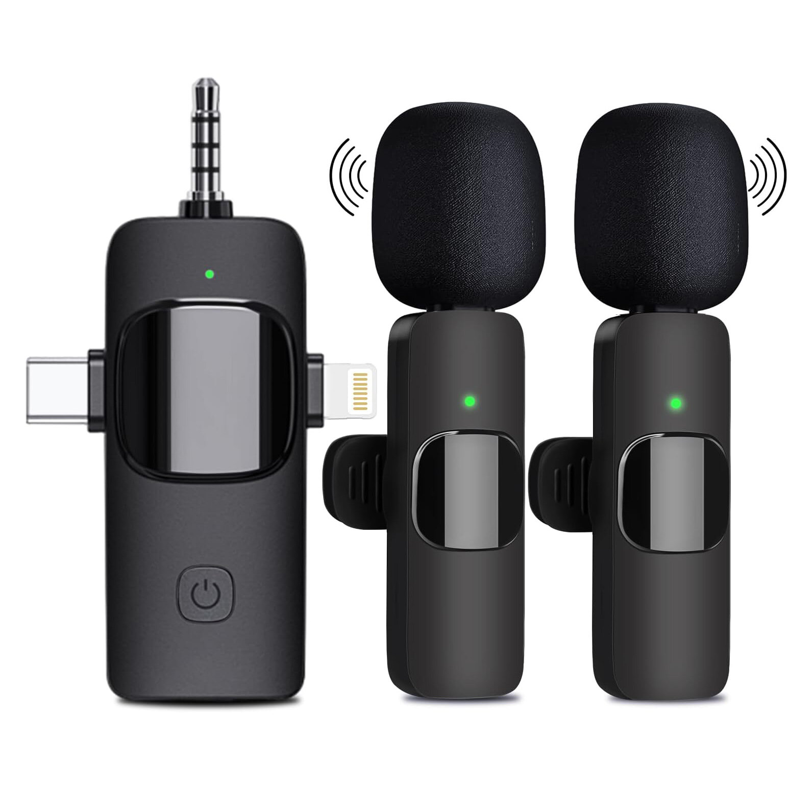Микрофон 3 in 1, для iPhone, iPad и Android, беспроводной, мини