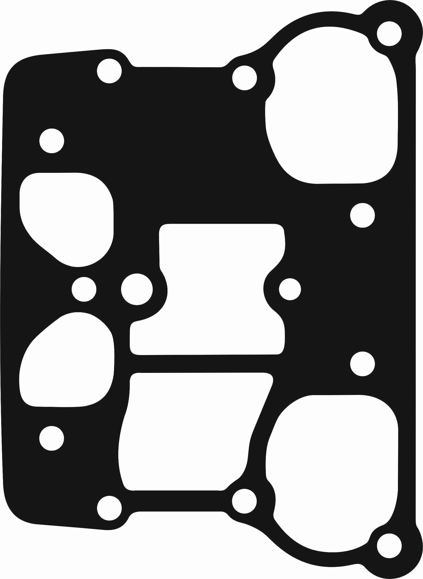 Прокладка нижней крышки рокера для мотоциклов Harley-Davidson (16719-99; 16719-99В) паронит