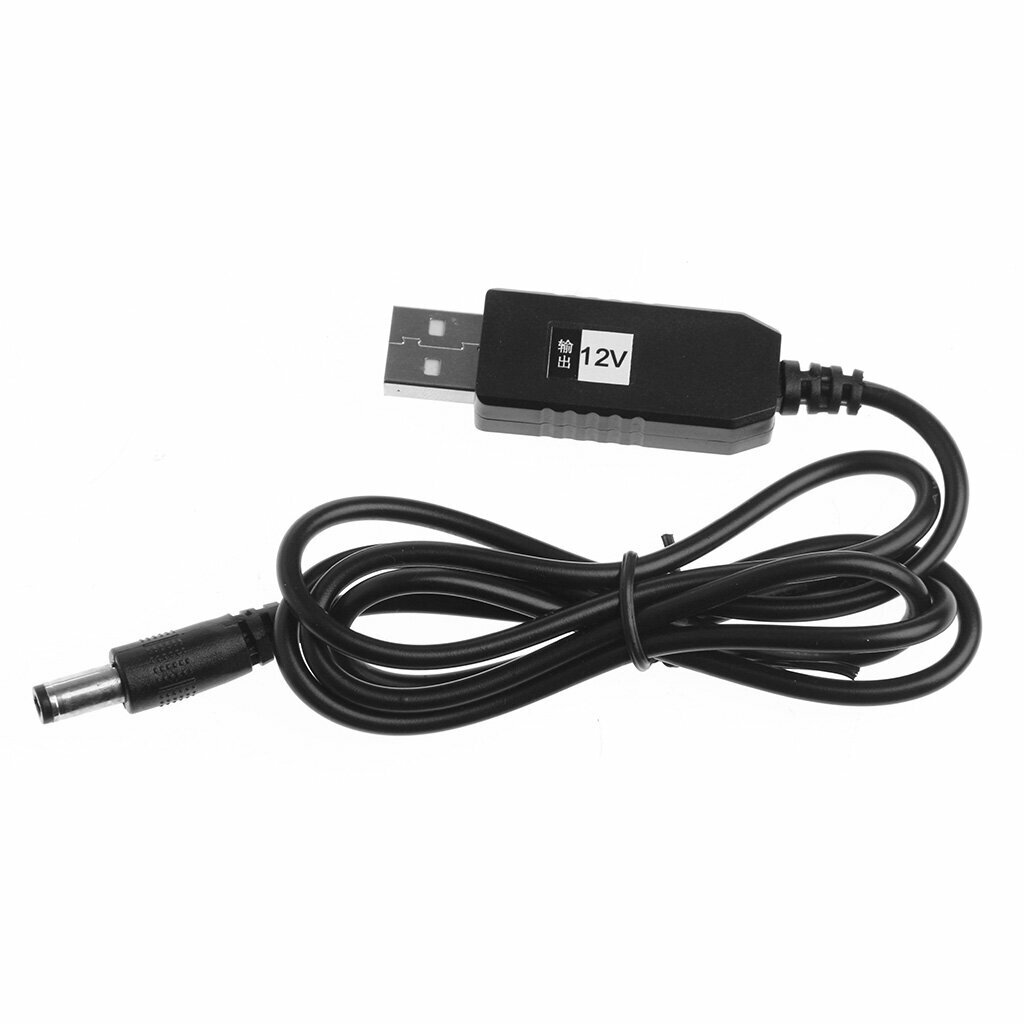 Повышающий кабель USB5V - 5.5x2.1 мм DC12V 1 метр