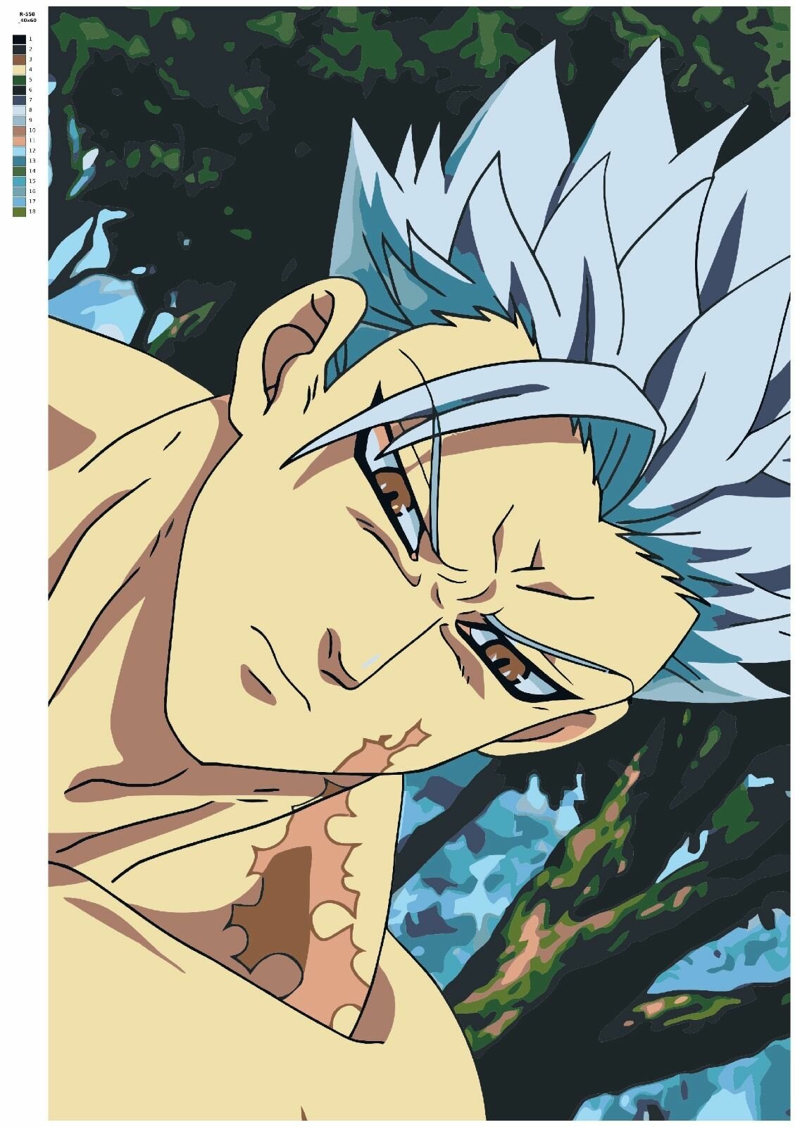 Картина по номерам R-558 "Аниме - Семь смертных грехов" 80х120 см