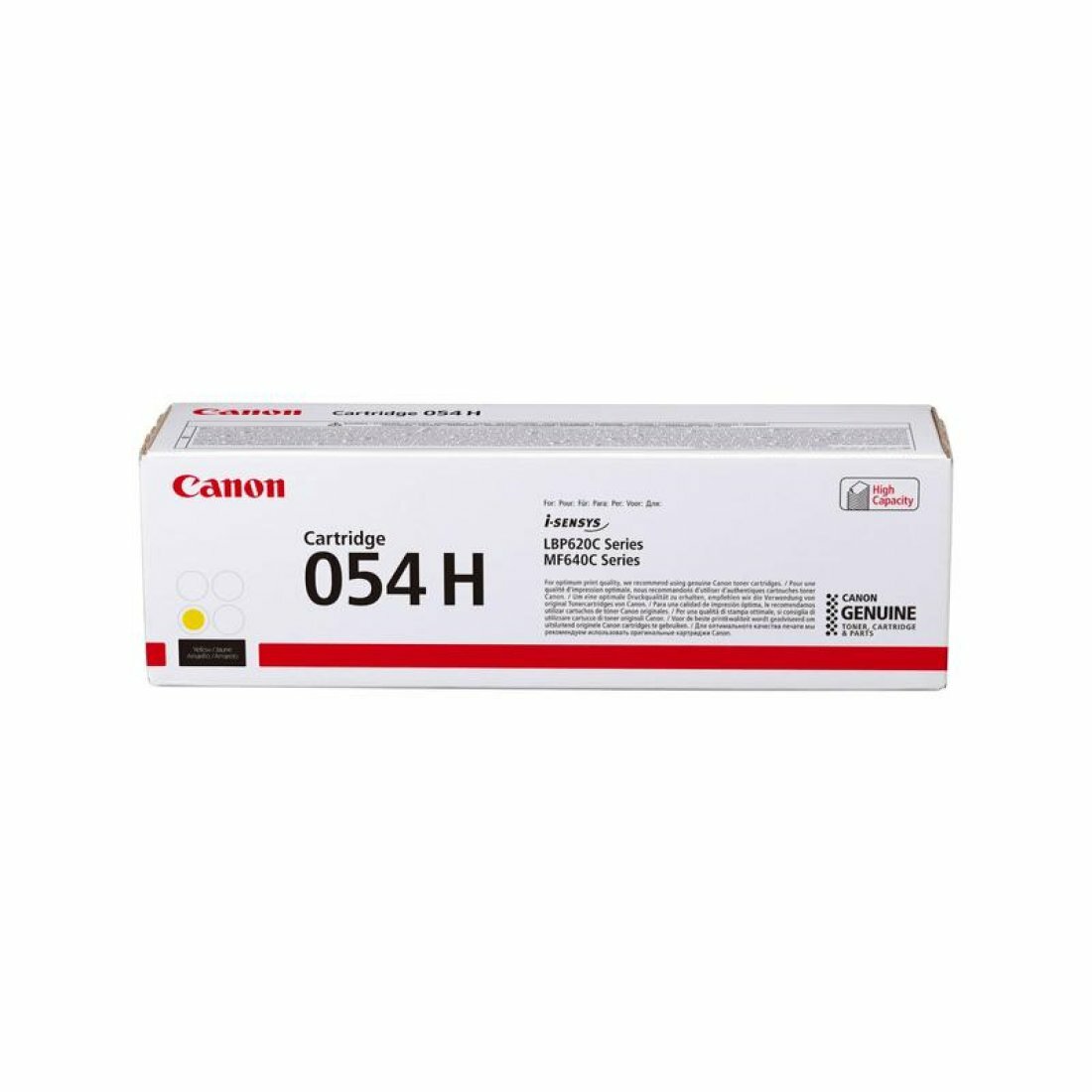 Картридж лазерный Canon 054HY 3025C002 желтый (2300стр.) для MF645Cx/MF643Cdw/MF641Cw/LBP623Cdw/621Cw