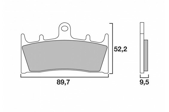 Тормозные колодки Brenta FT 4060