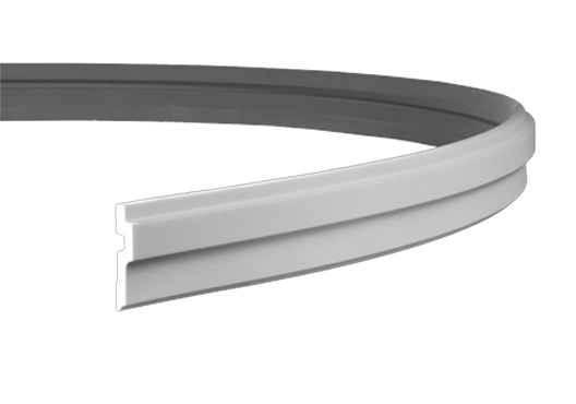 Карниз Гибкий Европласт Лепнина 1.50.266 Д2000хШ76хВ21 мм.