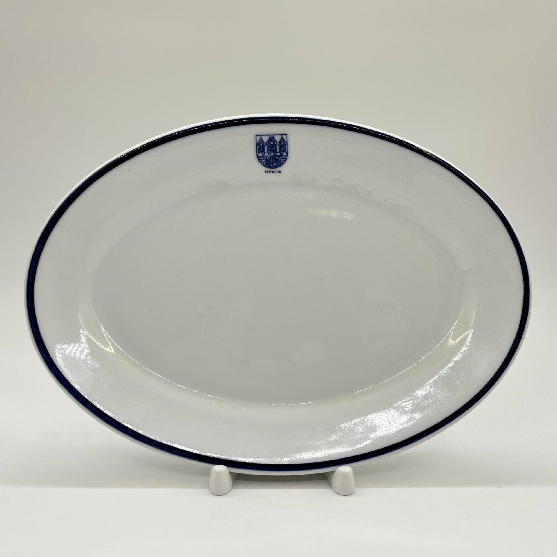 Блюдо сервировочное "Прага", фарфор, Gebrüder Benedikt, Чехословакия, 1970-1980 гг.