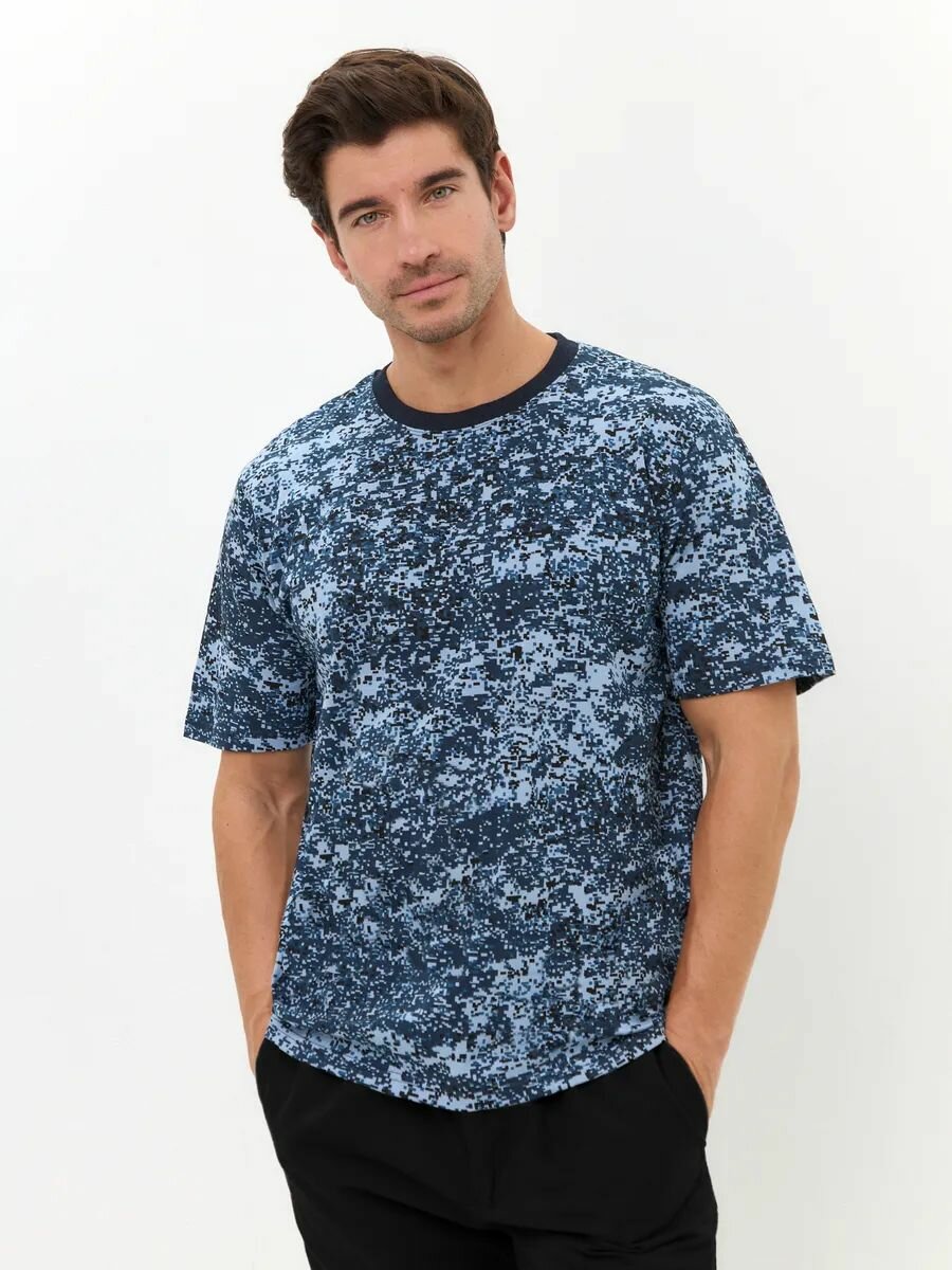 Футболка Росгвардии "Синяя точка", хлопок 100%, мужская, 170-176, размер 48-50