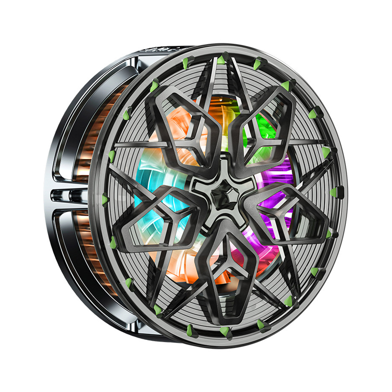 Система охлаждения игр Легкий магнитный радиатор с низким уровнем шума, съемный полупроводниковый вентилятор охлаждения мобильного телефона/планшета со скоростью 5000 об/мин