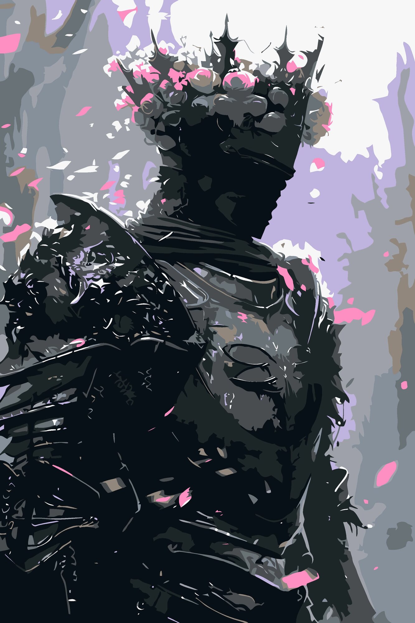 Детская картина по номерам E3293 "Рыцари" 20x30