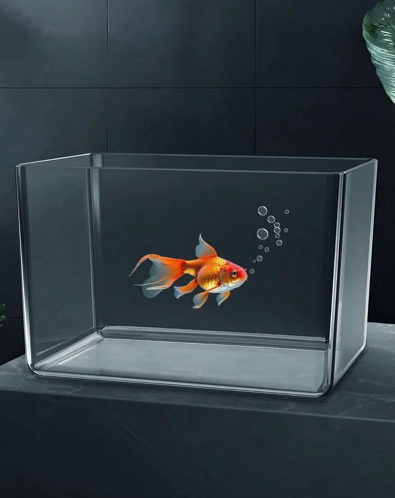 Акриловый аквариум, цельный квадратный