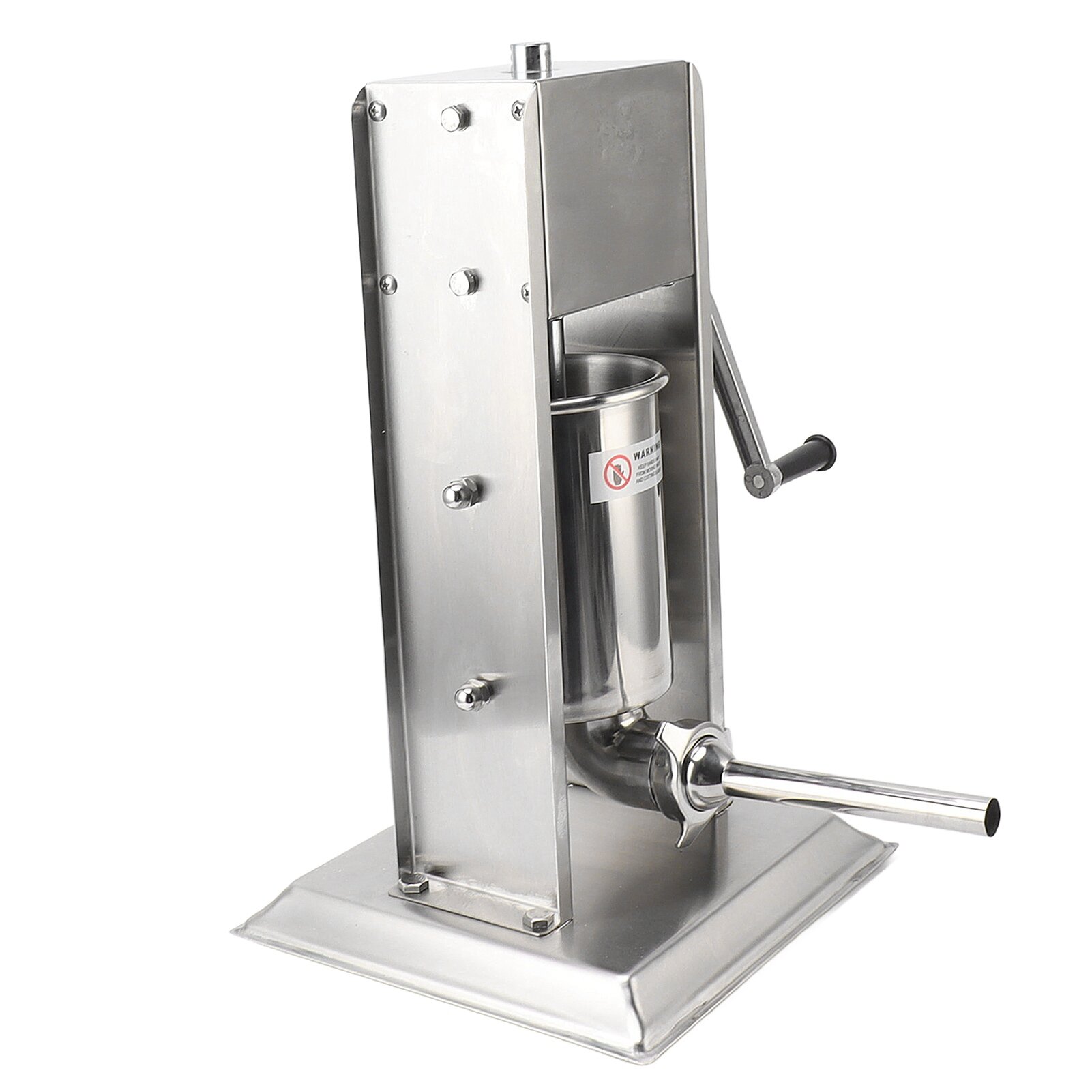 Ручная начинка для колбас, 3 л, 2-скоростная вертикальная машина для изготовления колбас из нержавеющей стали, эффективная машина для наполнения колбас с 4 трубками для начинки