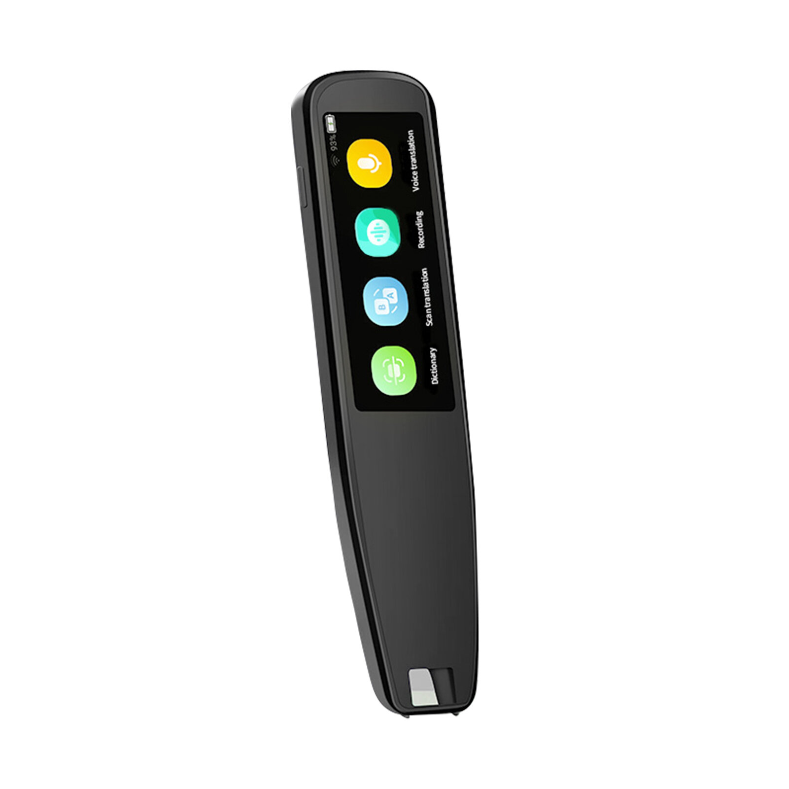 DOSMONO C505H Сканер-пен для перевода и чтения, поддерживающий 112 языка, соединитель WiFi/Hotspot, оффлайн запись, цвет Стальной серый, материал корпуса Пластик Металл, вес 80г, размер 144x33x14mm, экран 2.98", процессор MTK6580 1.3GHz, память 8GB,