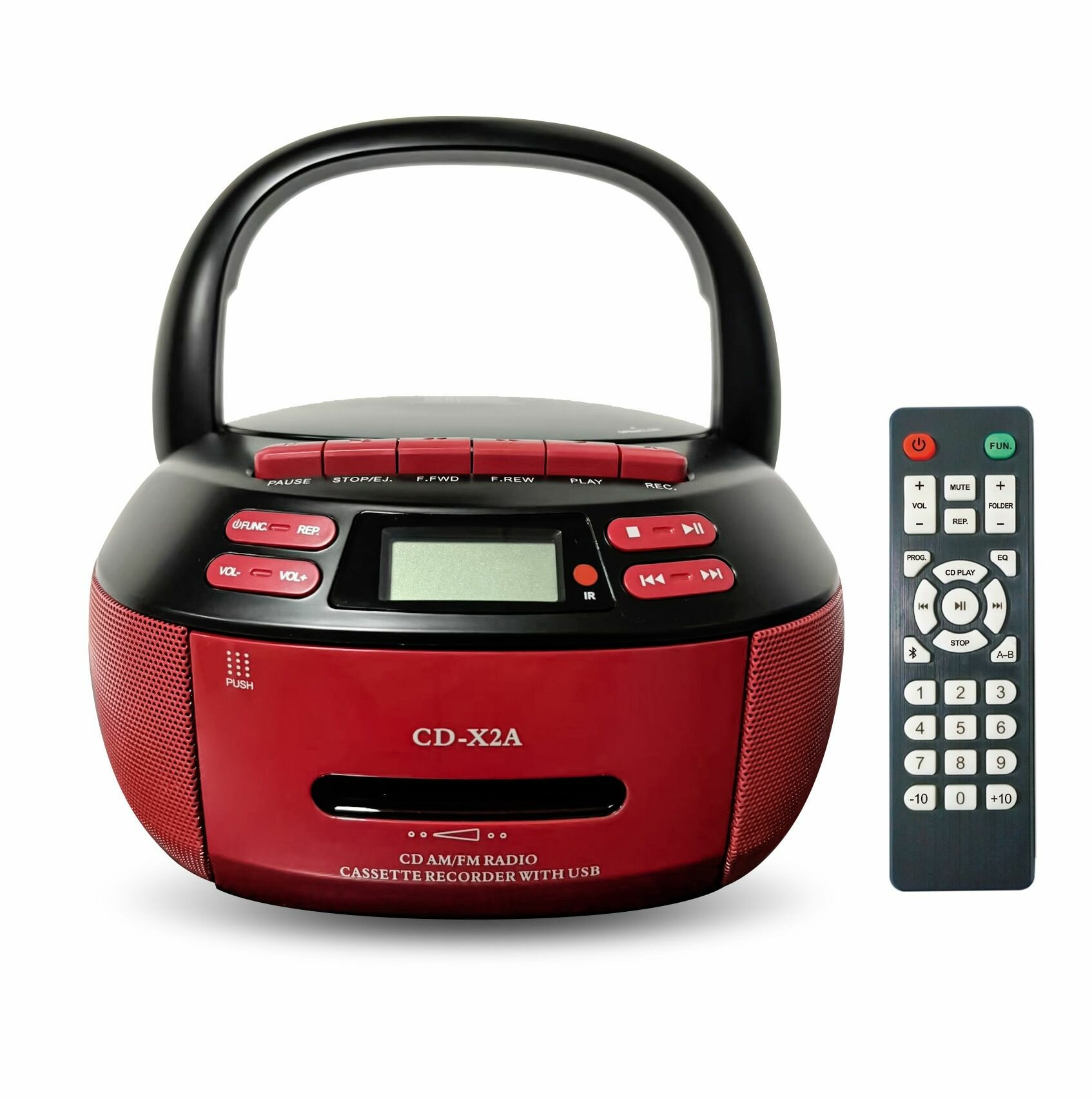 Портативный CD-плеер Boombox BT-X, питание от сети и батареек, воспроизведение с USB-носителей