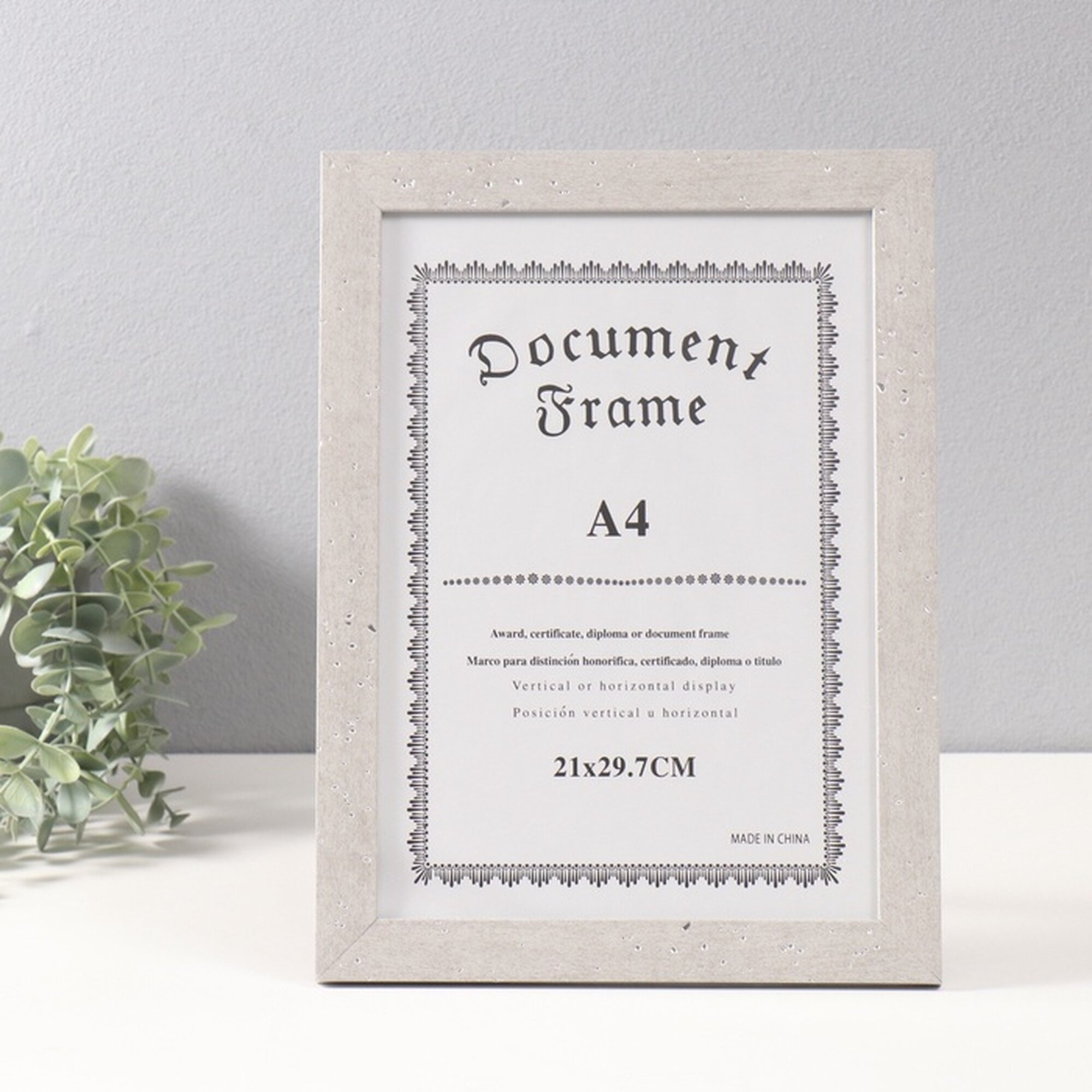 Фоторамка А4 «Пробковое дерево», пластик, серая, 1.5×24.6×33.3 см