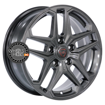 Диск автомобильный литой NZ R-04 16x6.5 5x114.3 et40 dia66.1 Graphite