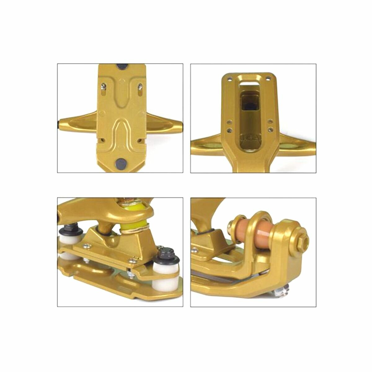 S1 Surf Skateboard Trucks Adapter Pu Bushing Surf Skate Bridges Скейтборд Гибкое рулевое управление с 6,25-дюймовым грузовиком, белый