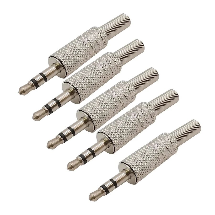 Металлические аудиоразъемы 3,5 мм ALLiSHOP 3 Pole