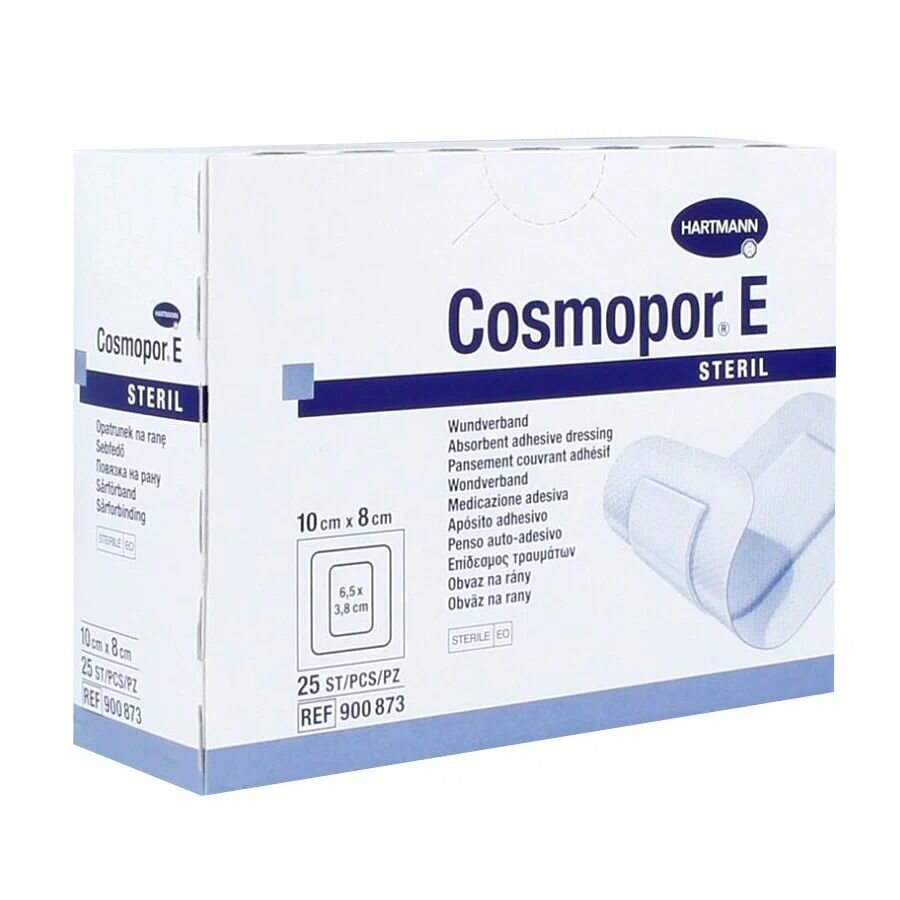 Cosmopor e steril/космопор е стерил повязка впитывающая пластырного типа 10х8 см 25 шт