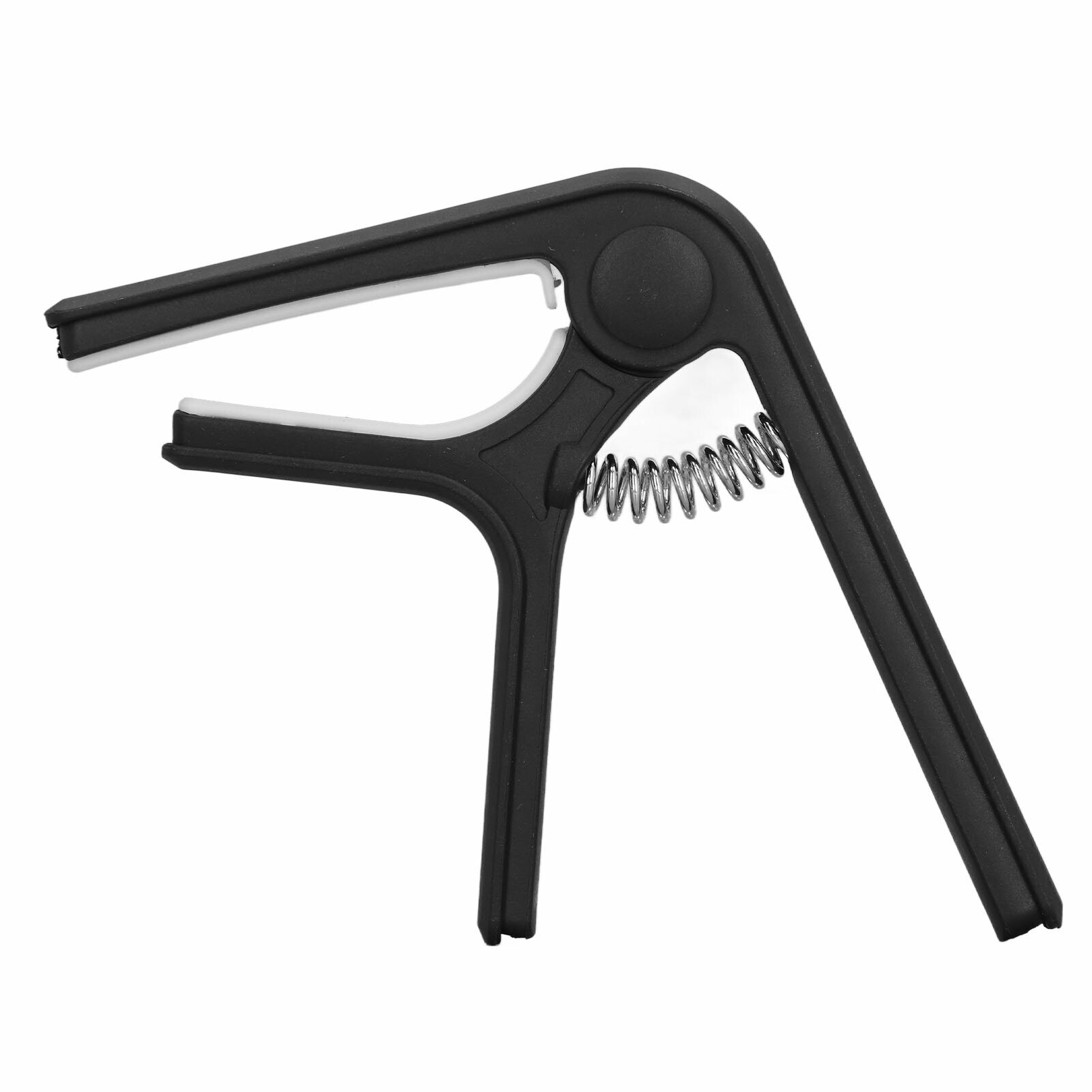 Каподастр для гитары, прочный, с пружиной ABS, равномерное давление, простой в использовании, для акустической гитары, укулеле, баса, банджо, мандолины, черный