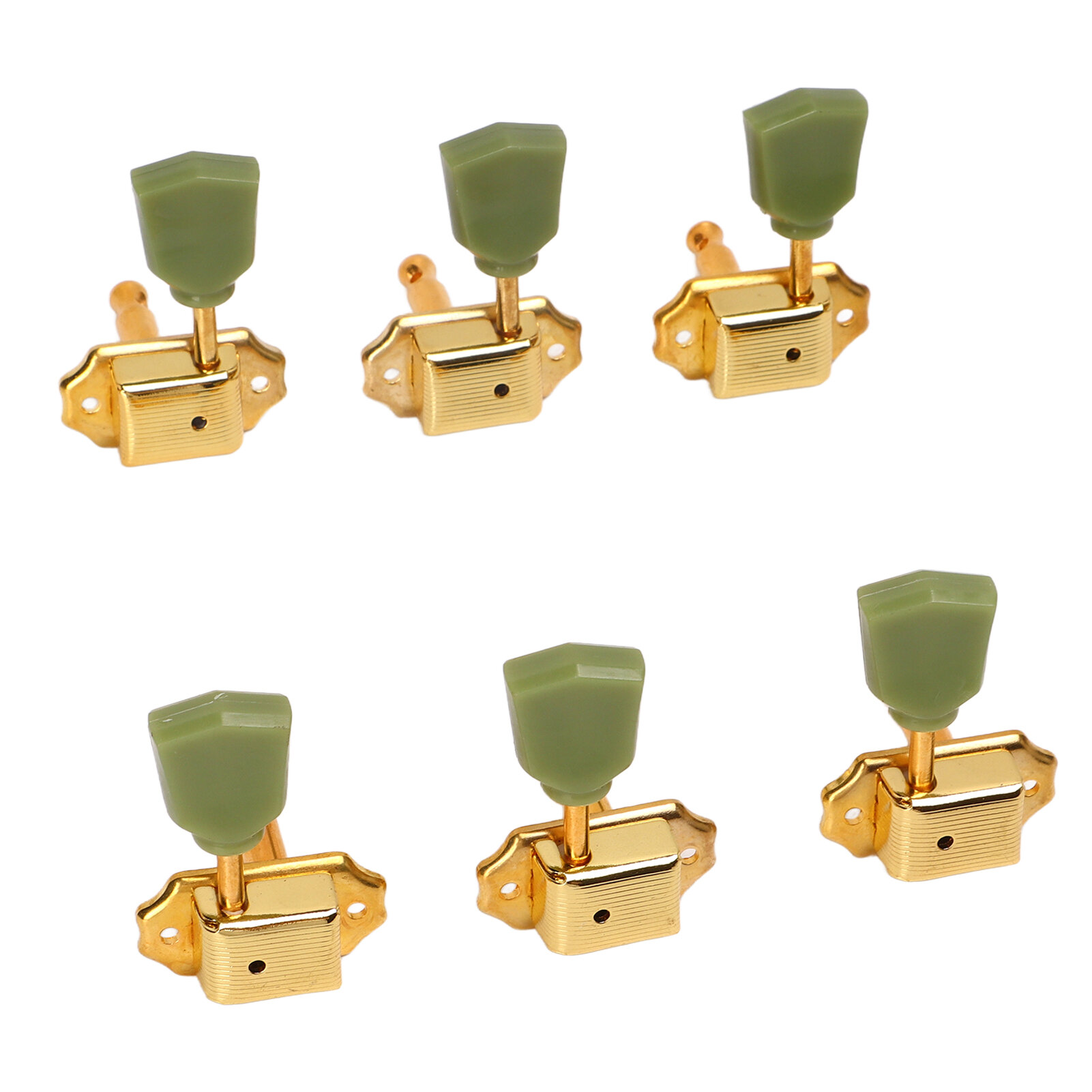 6 шт, струнные ключи для настройки, металлические пластиковые полугерметичные ключи для настройки электроакустической гитары 3L3R, золото