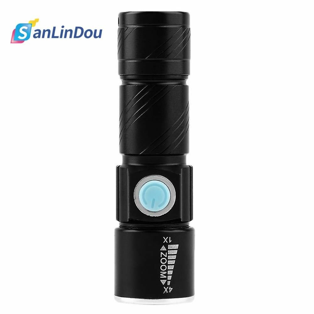 2000LM Q5 LED тактический перезаряжаемый USB фонарик с регулируемым -kpa