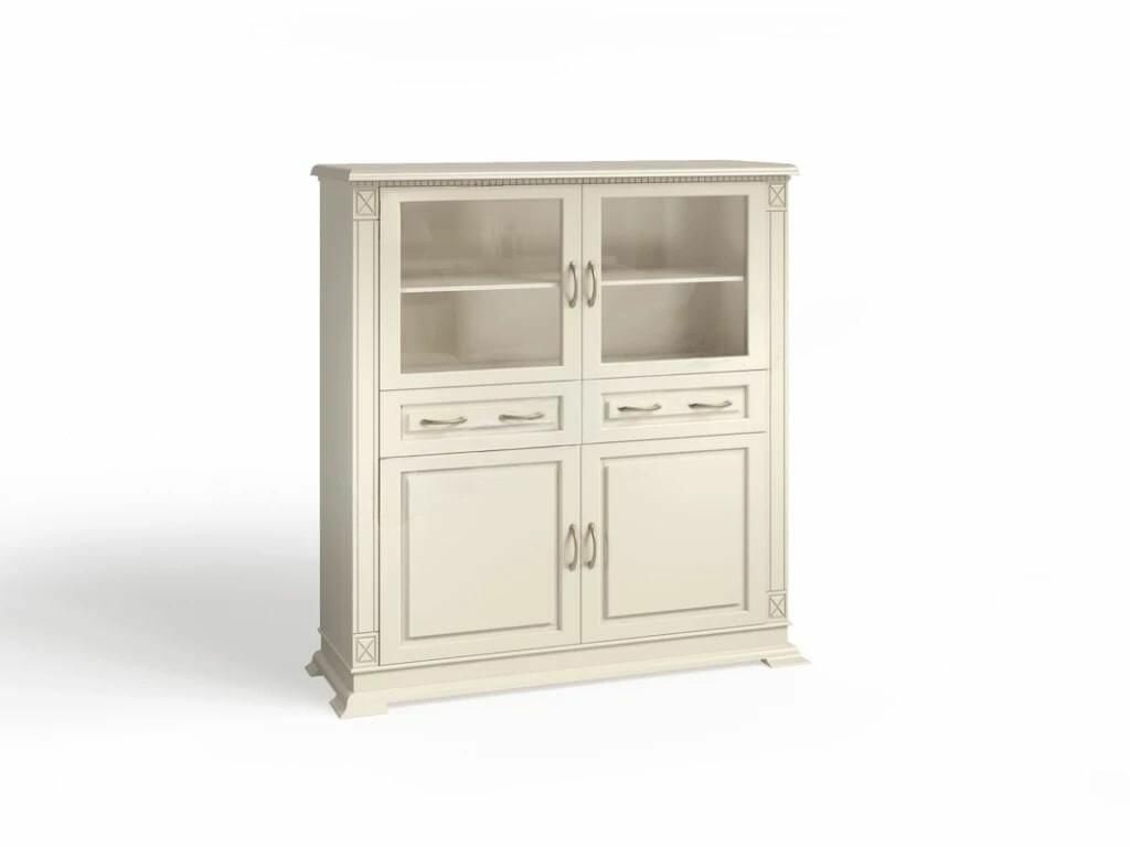 Комод Верди №189 из Массива сосны, 2 ящ, 120х45х140 см, классический орех 2