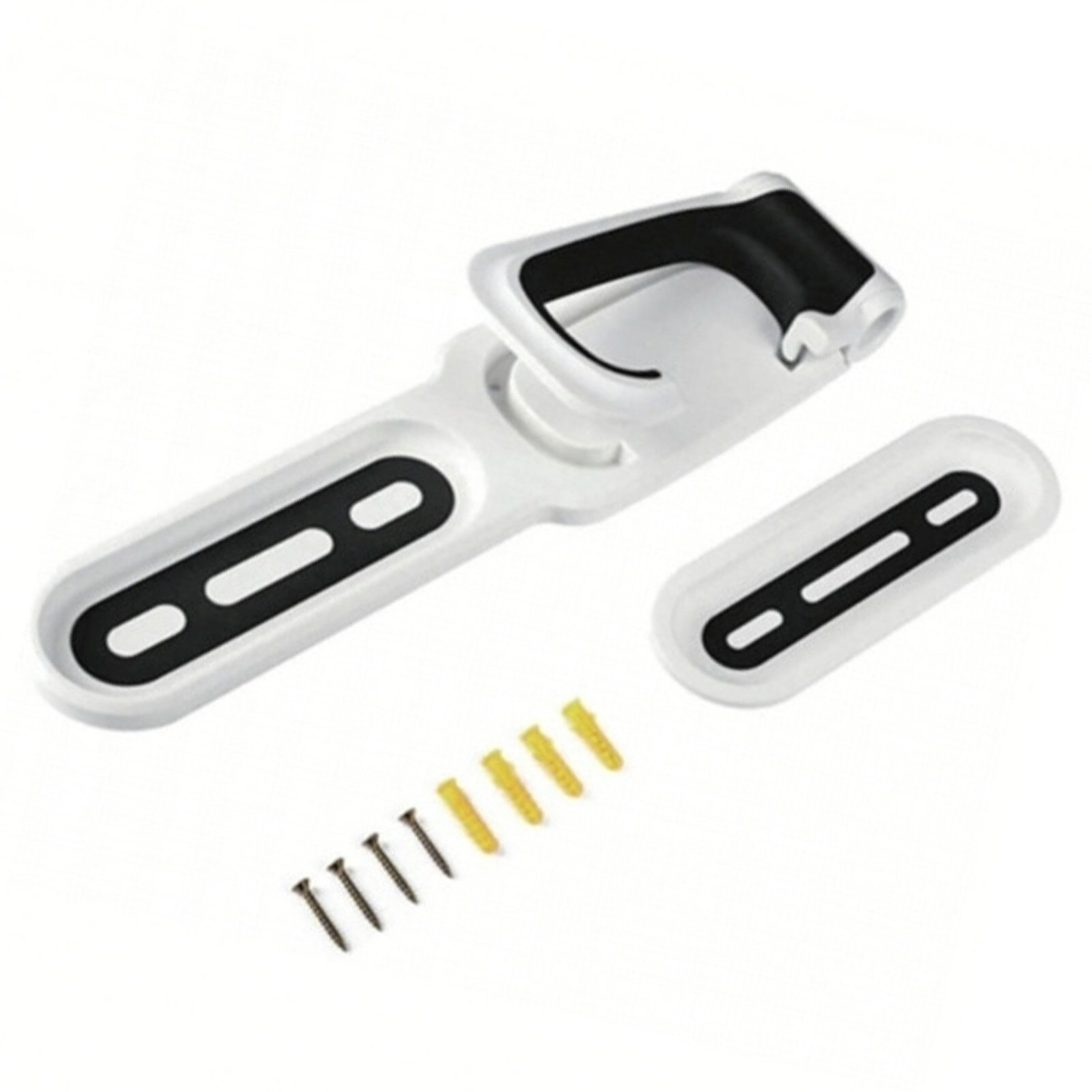 Вертикальный настенный держатель для велосипеда. Простое управление. Практичный кронштейн для хранения велосипедов в гараже. Черный/Белый.