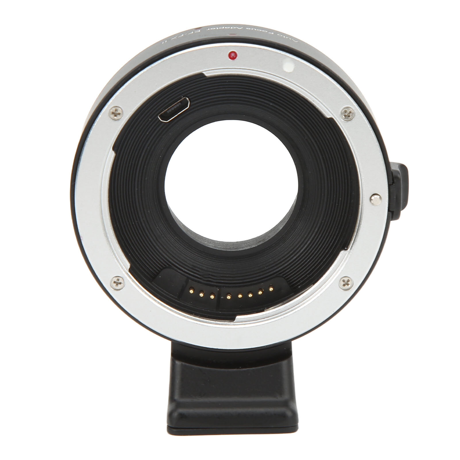 ПереходноекольцодляавтофокусировкиобъективасбайонетаEFнаXF, совместимоесбеззеркальнымикамерамиFujifilmXMount.