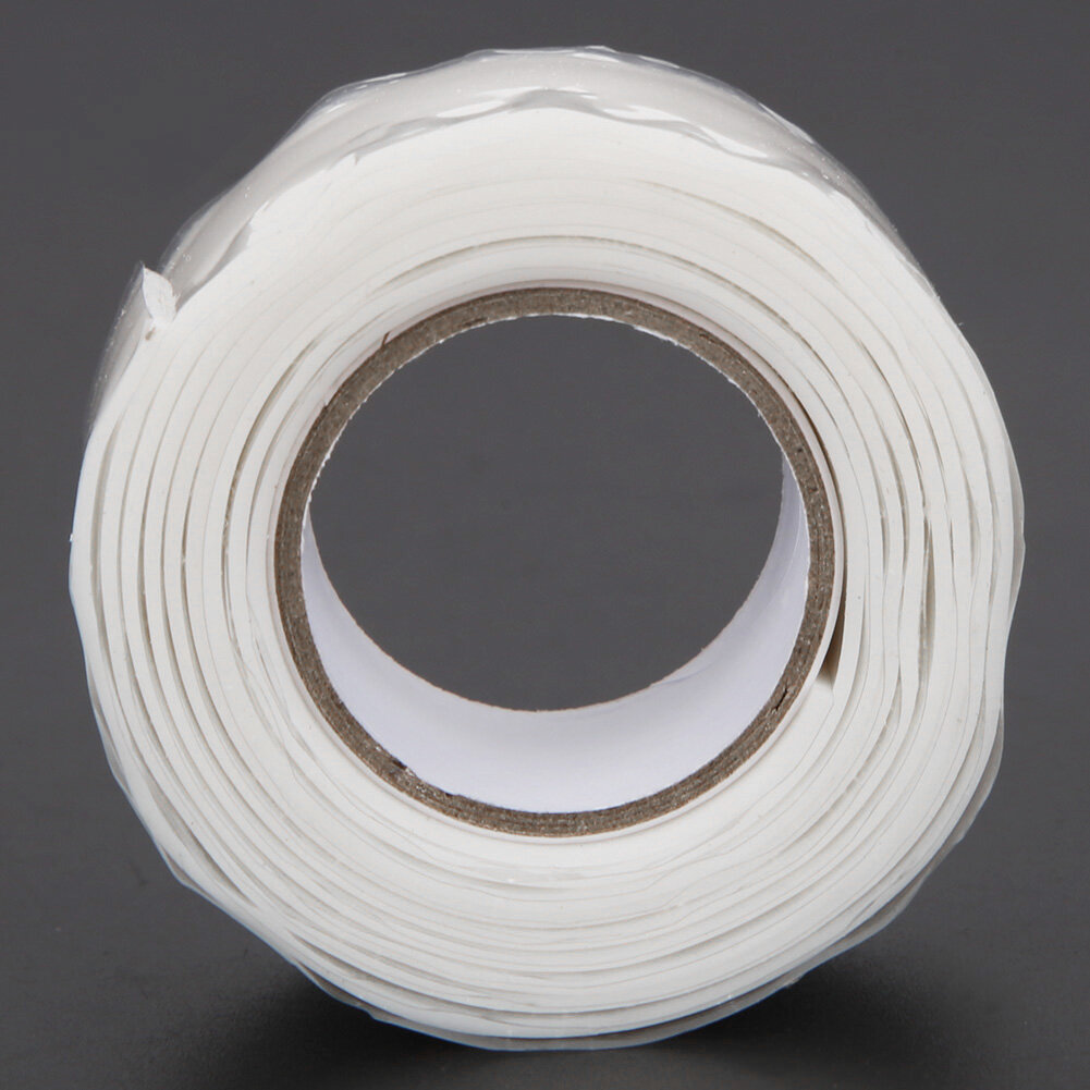 Водонепроницаемая лента, сильная липкость, материалы для ремонта труб из ПВХ и ППР, длина 1 метр, белый/красный, белый