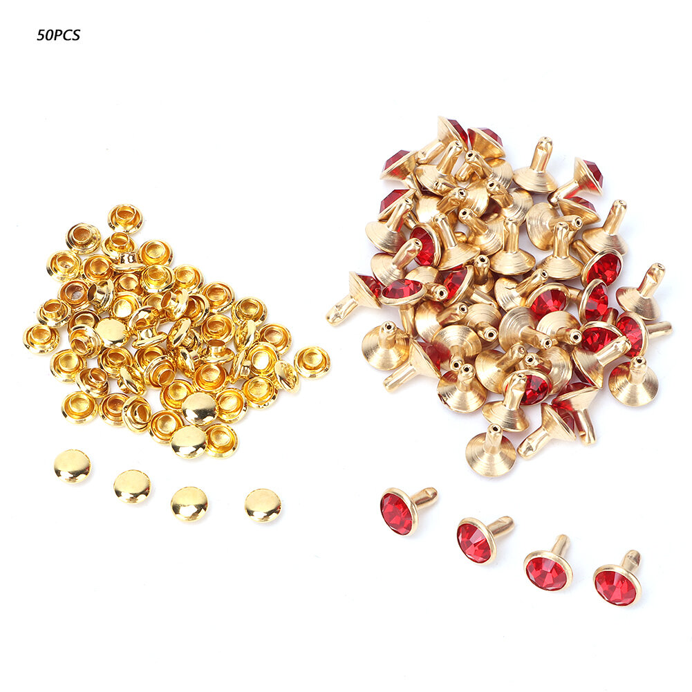 50 % 8 мм хрустальный страза Декоративные заклепы