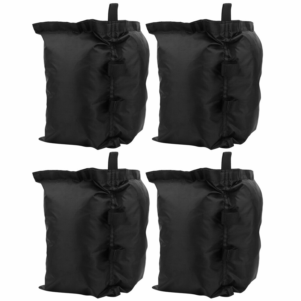 4pcs Оксфордская ткань прочная черная палатка с фиксированной мешок с песком Большая мощность.