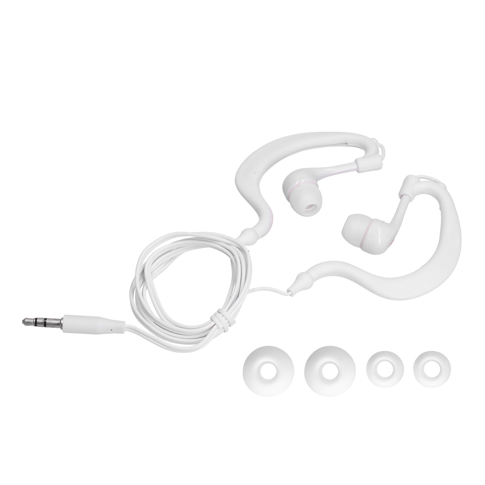 Водонепроницаемые наушники для плавания с 3,5-мм штекером, костной проводимостью и сменными берушами для плавания, бега, серфинга, белые