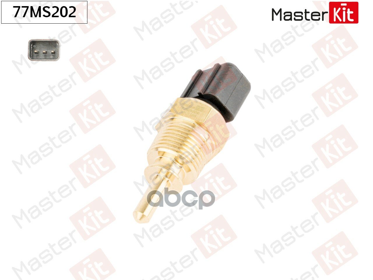 Датчик температуры тосола Hyundai Accent 16 кл. Getz Tucson 2.0 i20/i30/i40/ix35 MasterKit арт. 77MS202 - высокое качество