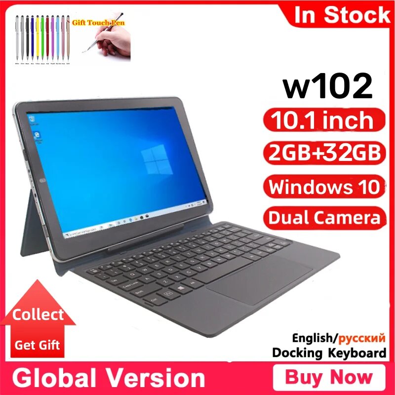 Планшет Glavey W102, 10.1", 2/32ГБ, Wi-Fi, Windows